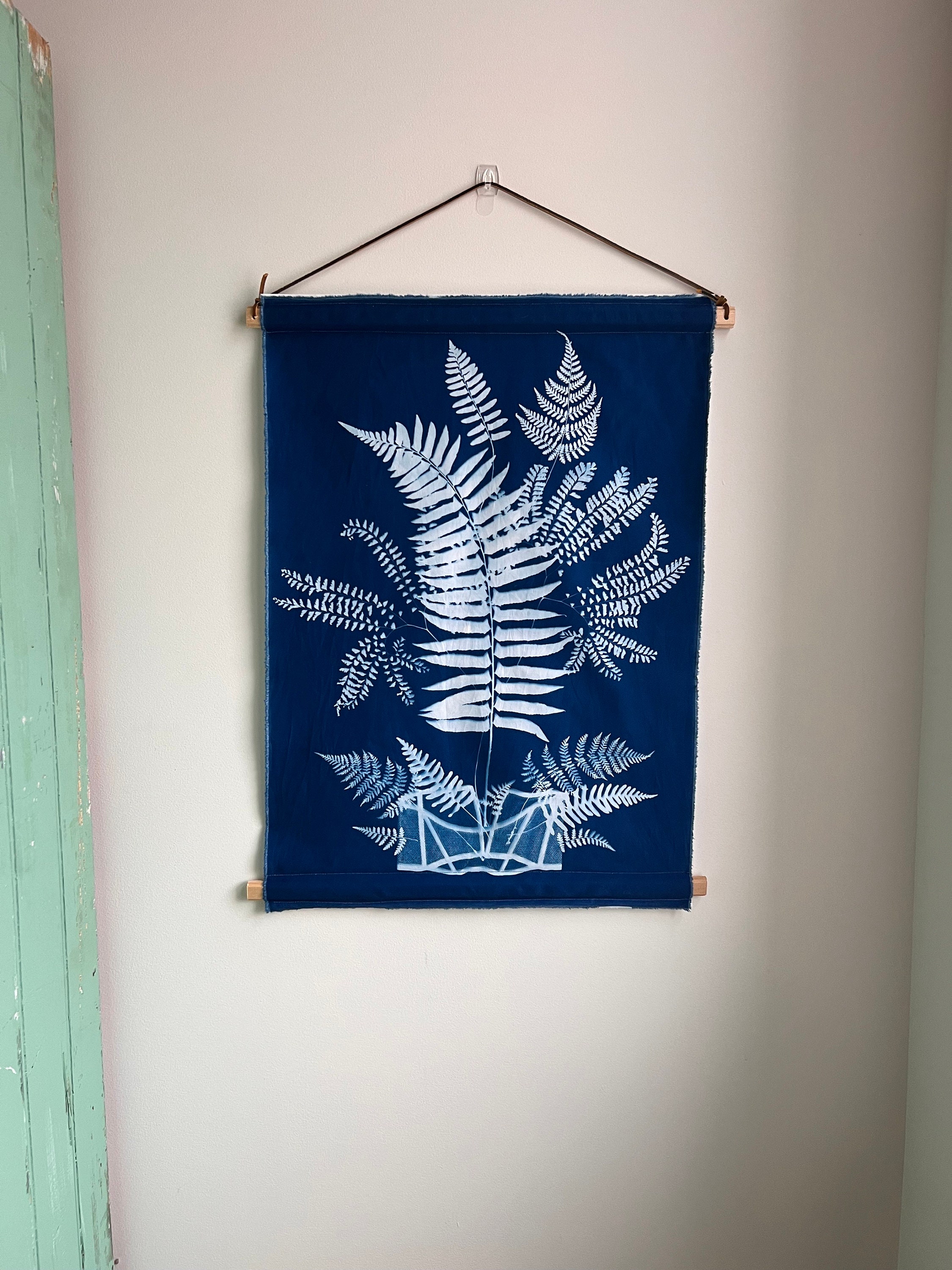 Botanical Decor Schoolhouse Chart Style Cyanotype Art Wall Hanging ...