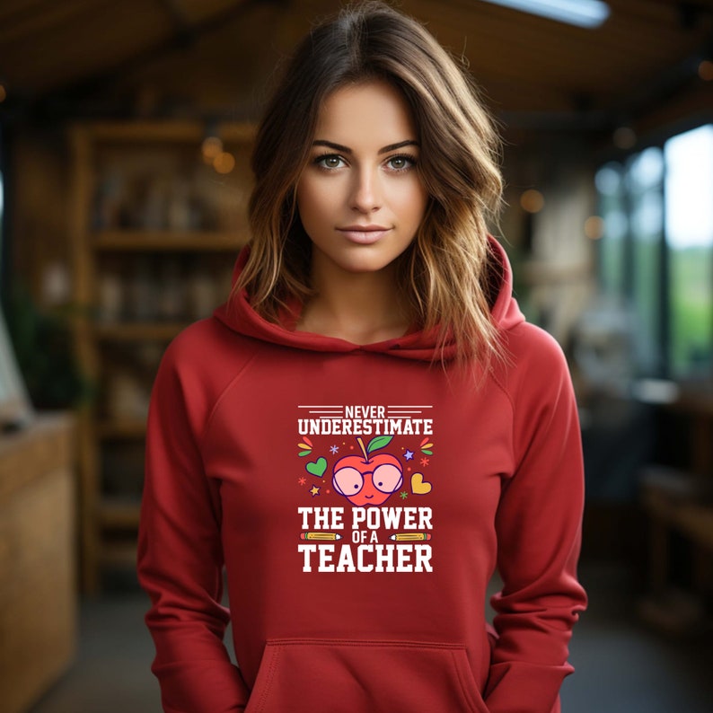 First Grade, Elementary Teacher Long Sleeve Hooded Sweatshirt ...
