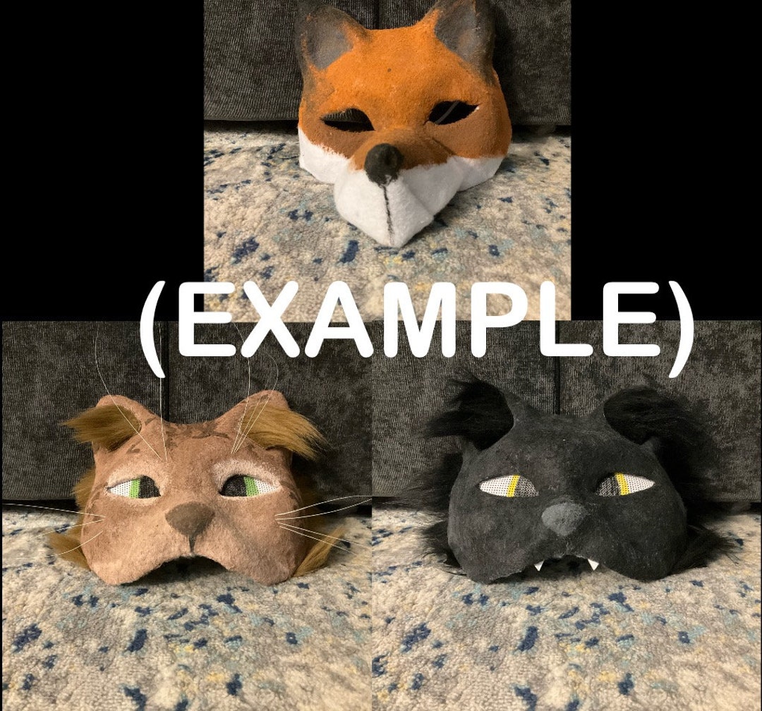 Handmade Custom Cat Masks - Etsy