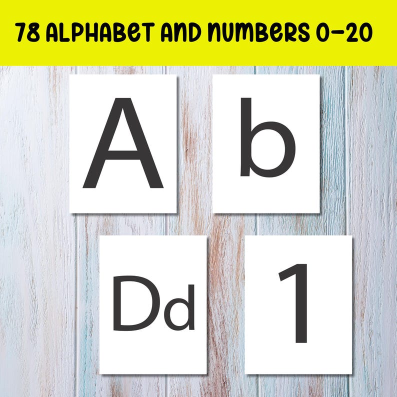 Printable Flash Cards Alphabet Block Letter Upper Case Letter, Lower ...