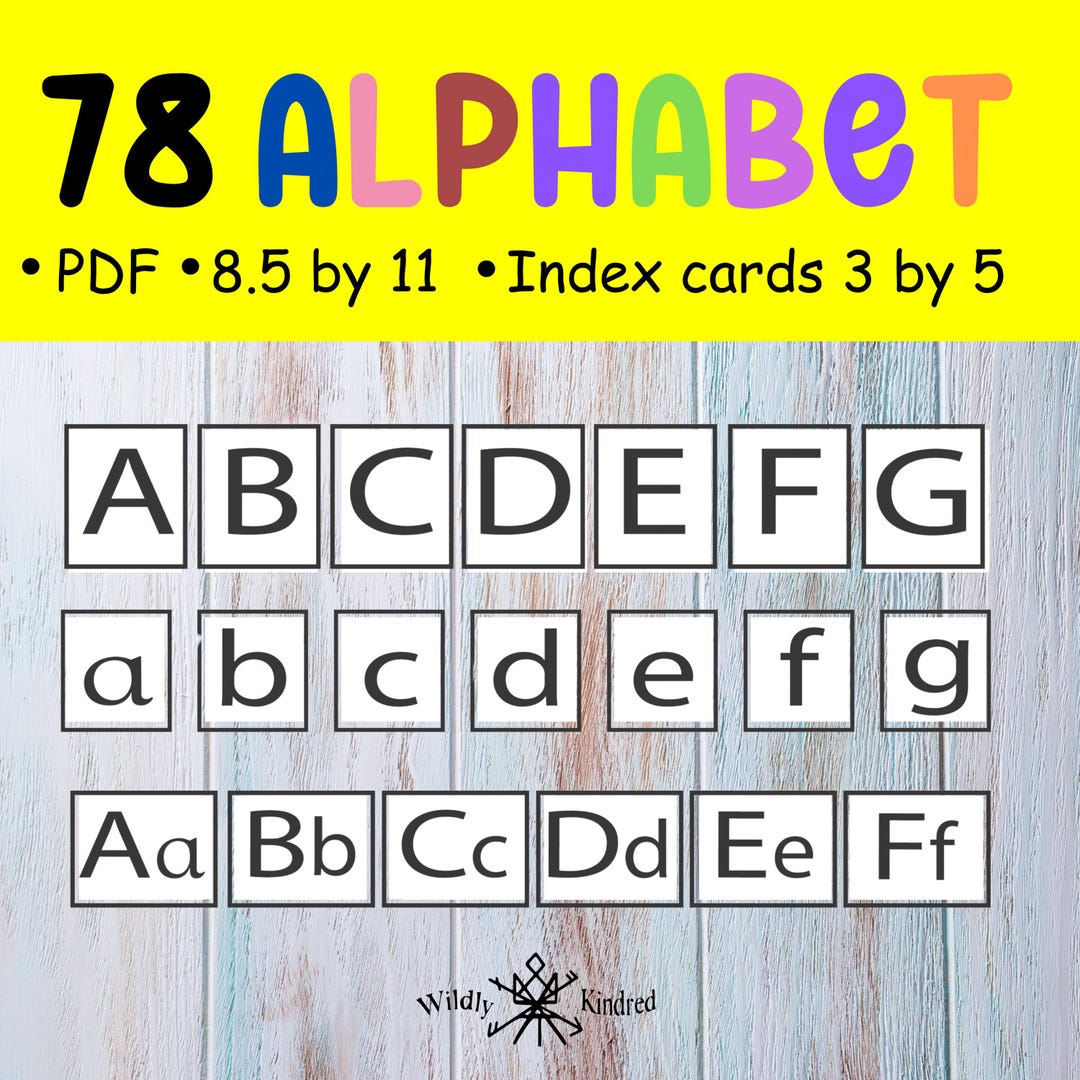 Alphabet Flash Cards, Abc Recognition, Alphabet Cards Printable for ...