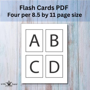 Alphabet Flash Cards, Abc Recognition, Alphabet Cards Printable for ...