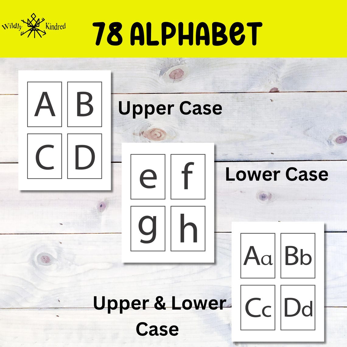 Alphabet Flash Cards, Abc Recognition, Alphabet Cards Printable for ...