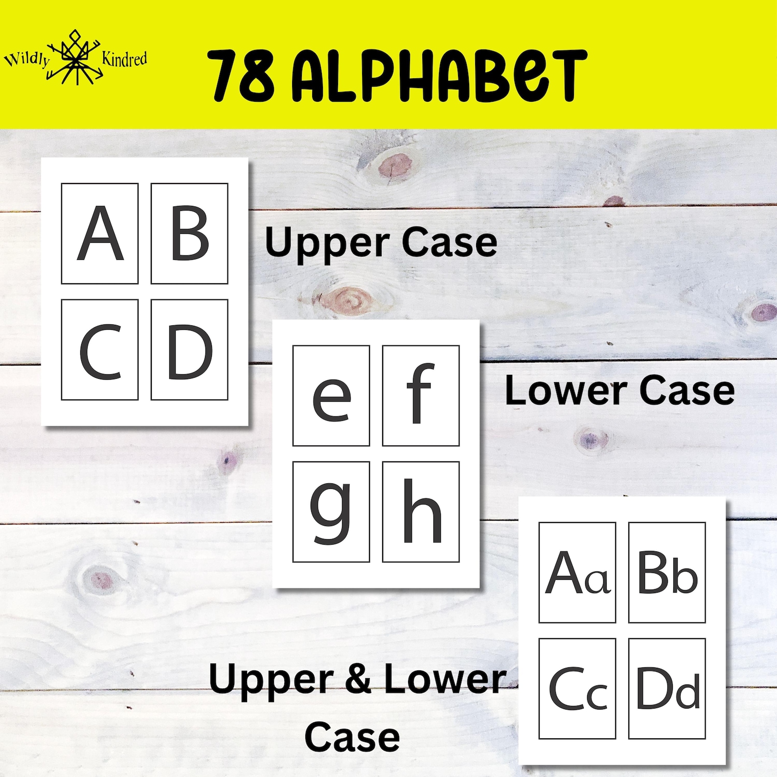 Alphabet Flash Cards, Abc Recognition, Alphabet Cards Printable for ...