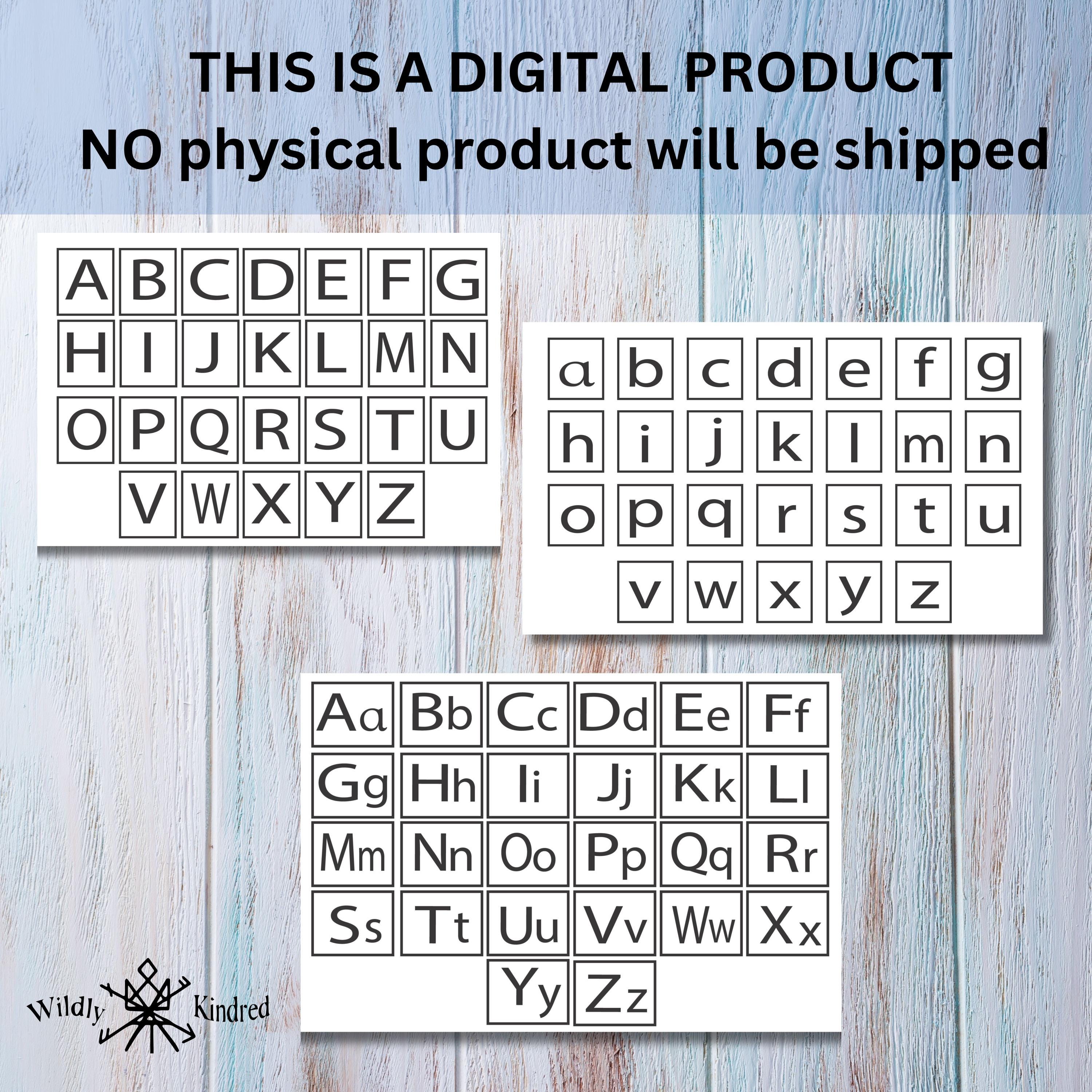 Alphabet Flash Cards, Abc Recognition, Alphabet Cards Printable for ...