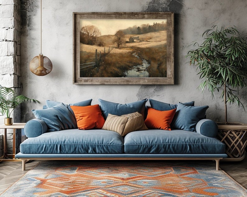 Rustic Countryside Art, Digital Download, Farmhouse Decor, Printable ...