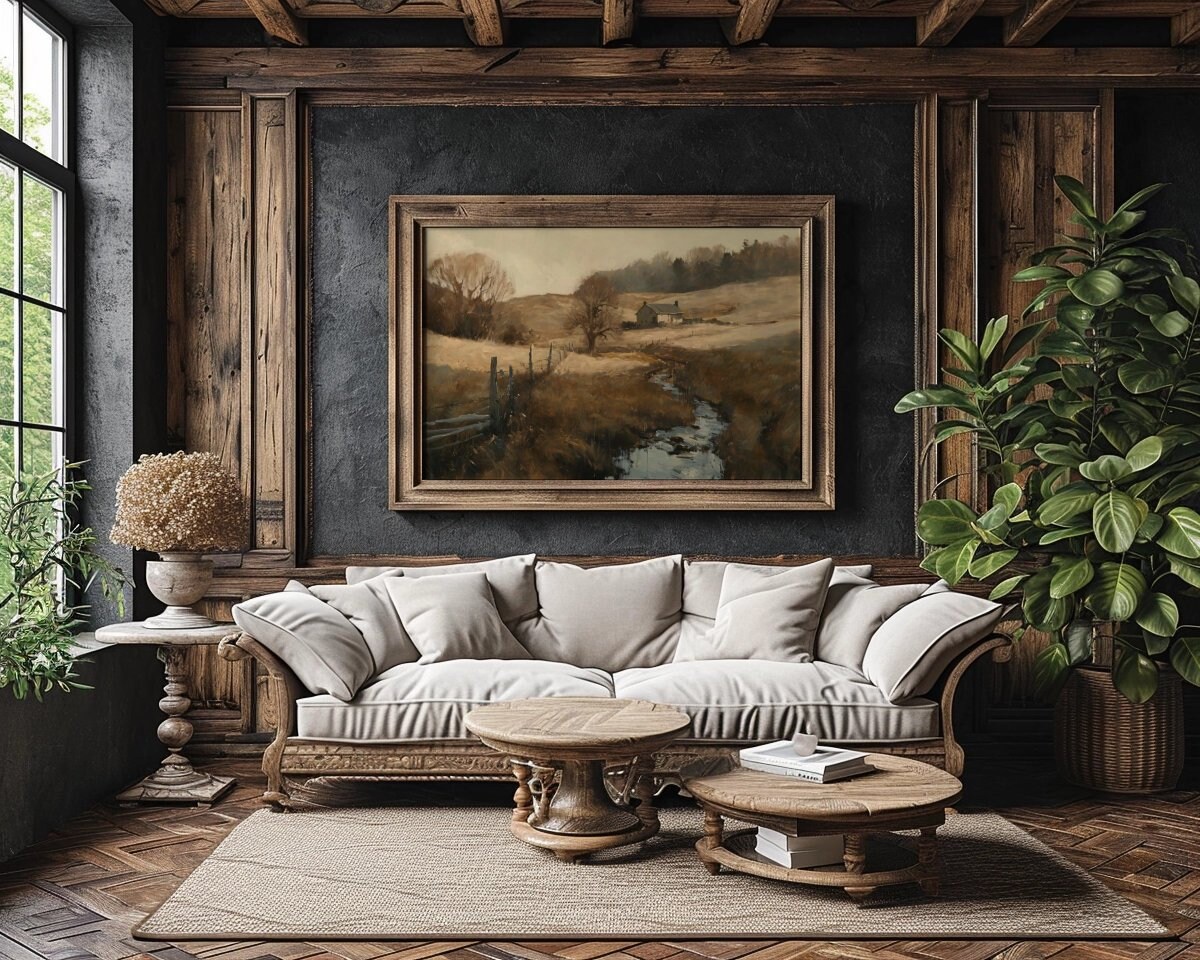 Rustic Countryside Art, Digital Download, Farmhouse Decor, Printable ...