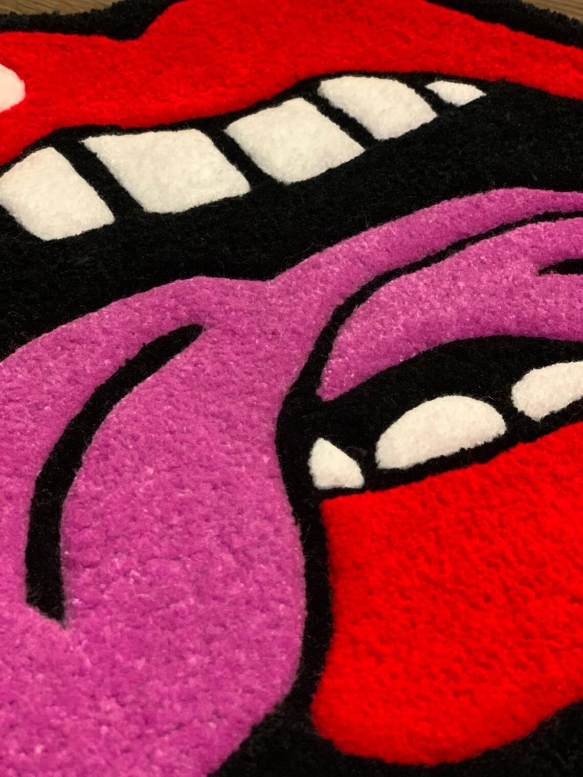 Crazy Lips. Custom Tufted Rug - Etsy