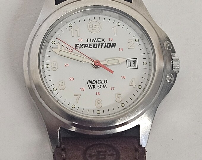 Vintage Womens Timex Expedition Indiglo Military Style Field Watch ...