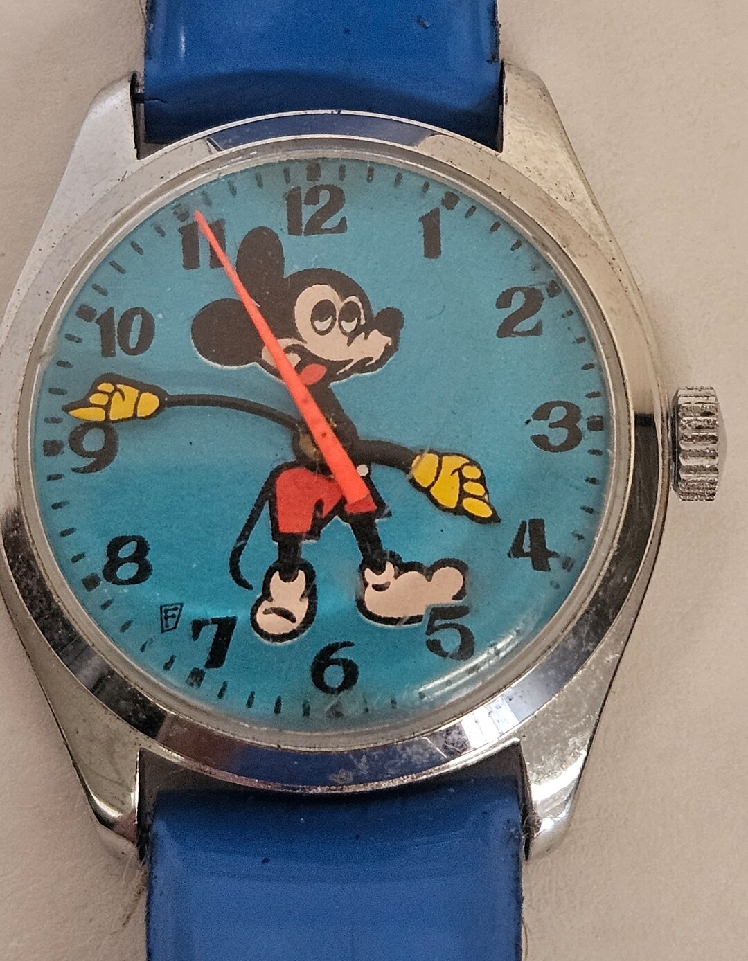 Rare Vintage 1960s Mouse Mechanical Wind-up Watch. Works Perfectly. All ...