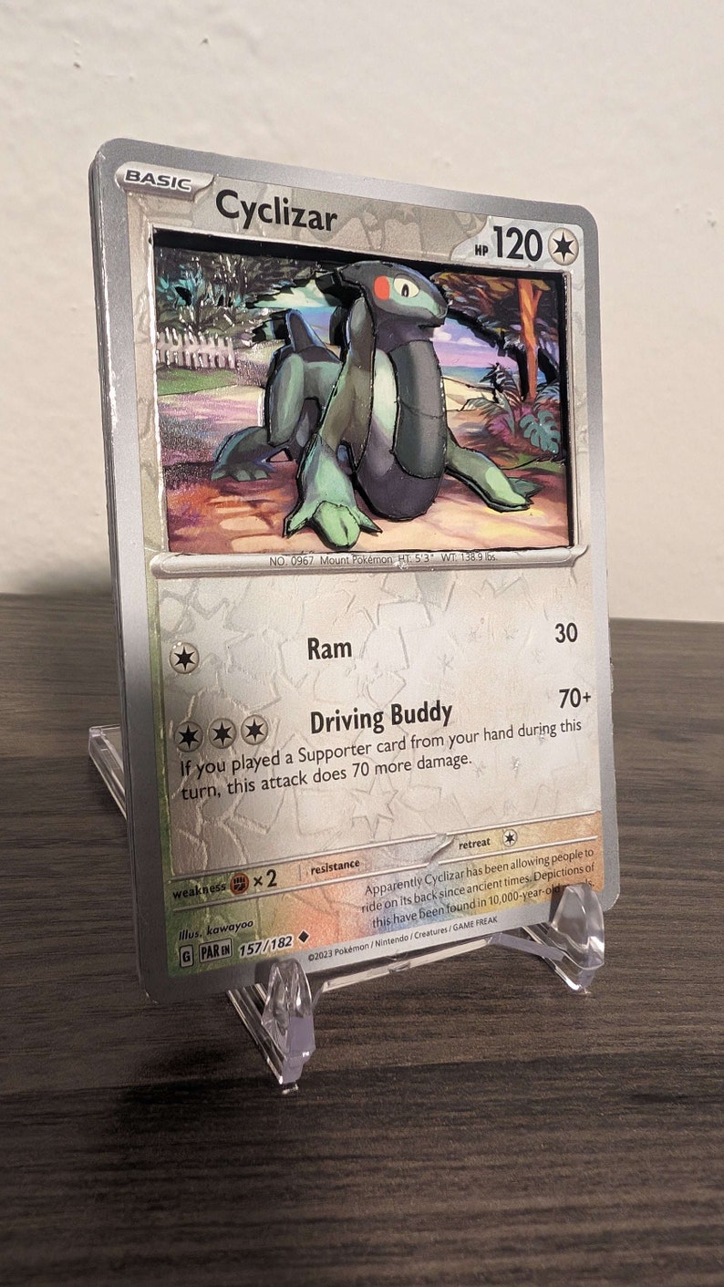 Cyclizar 3D Pokemon Card - Etsy