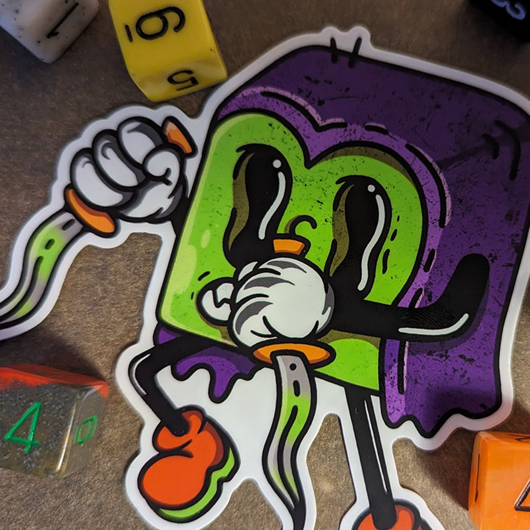 D6 Rogue Dungeons and Dragons Dice Sticker Over Sized Sticker D&D ...