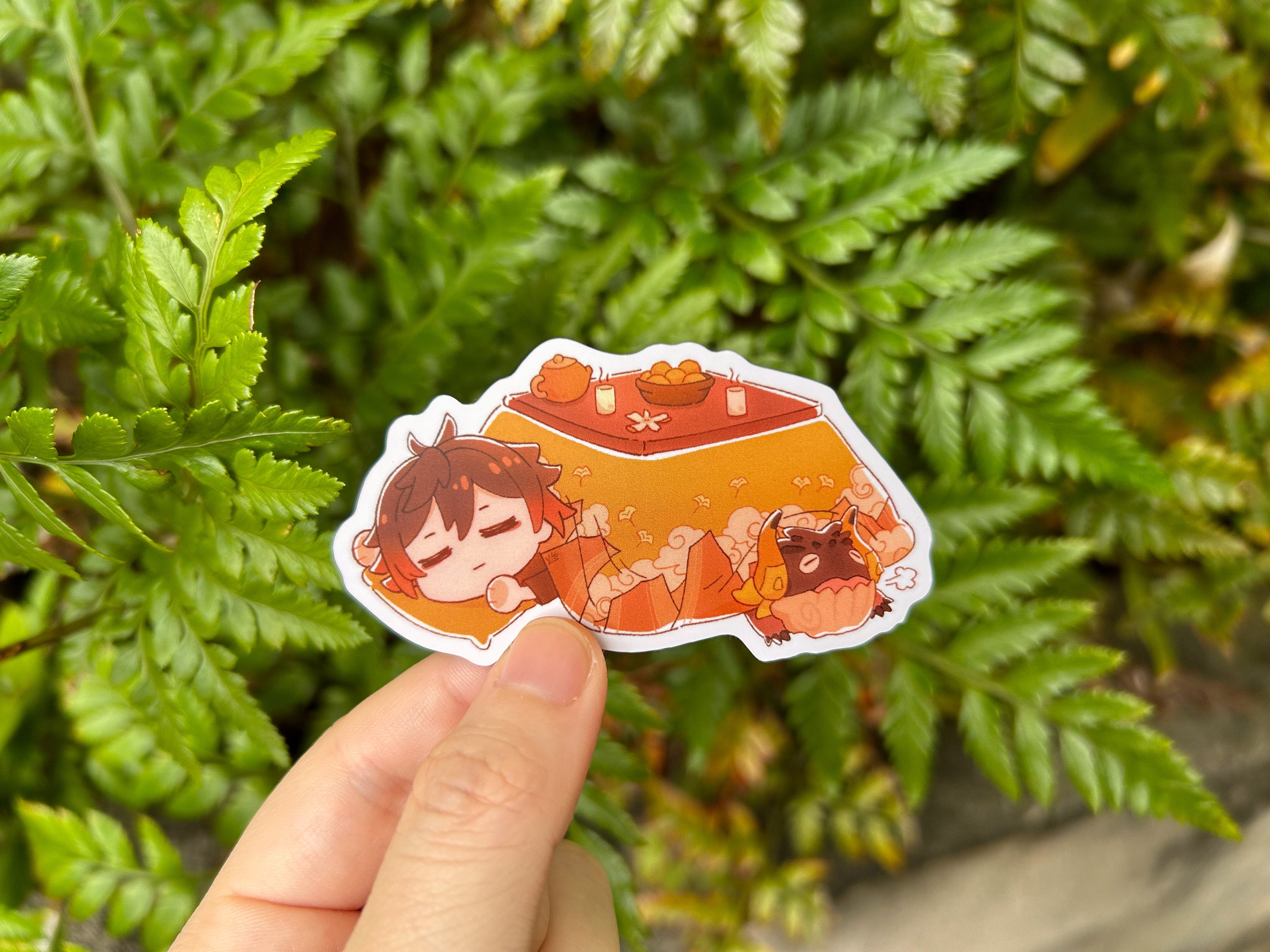 Genshin Impact Archon Japanese Kotatsu Stickers Weatherproof/waterproof ...