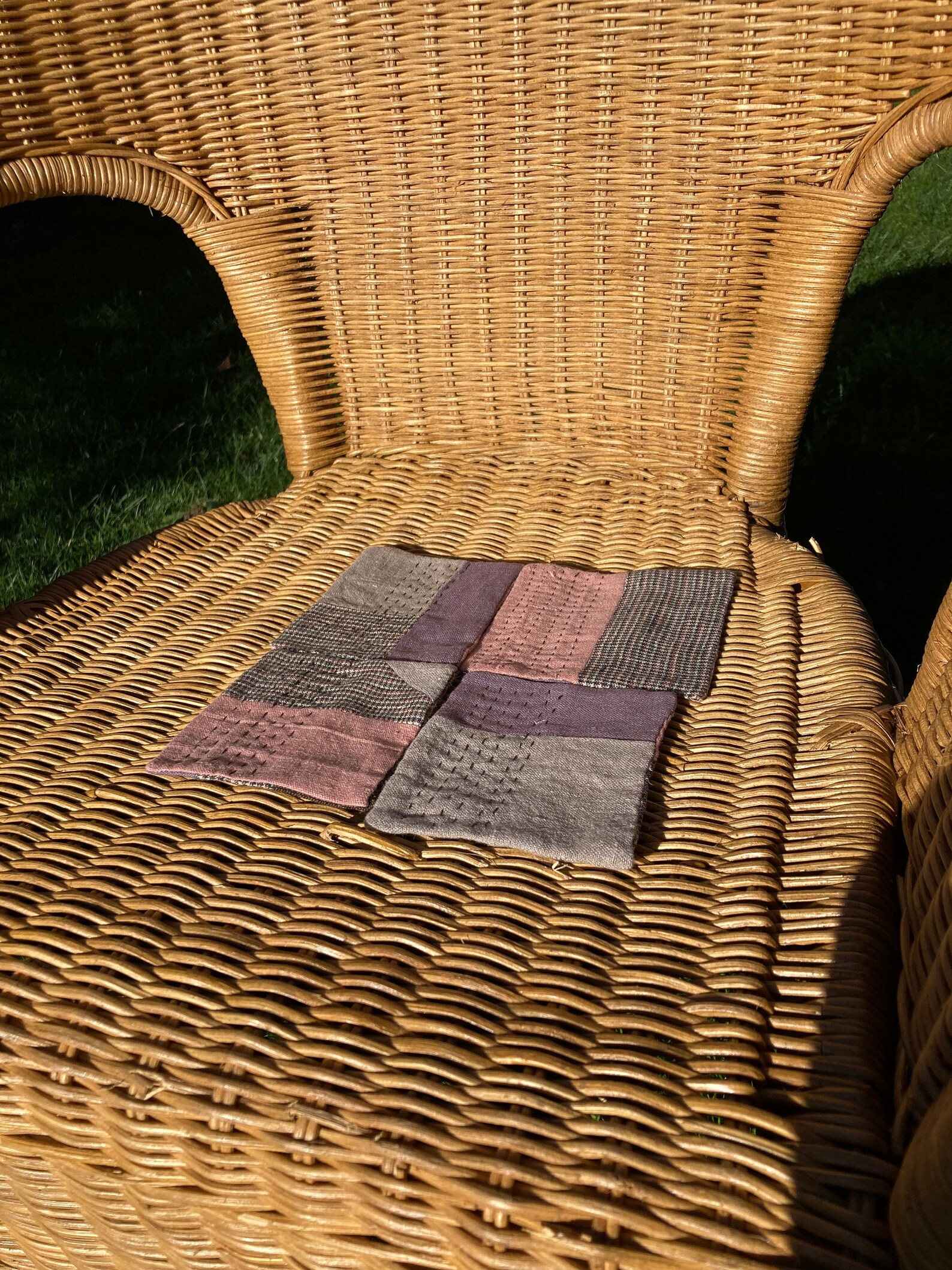 Scrappy Linen Coasters - Etsy