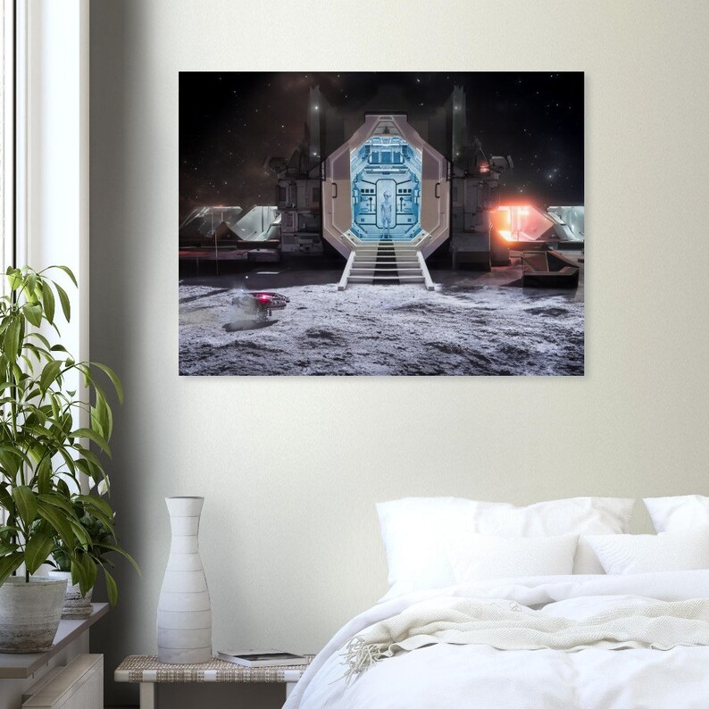Alien Outpost - Poster on Museum-quality Matte Paper - Etsy