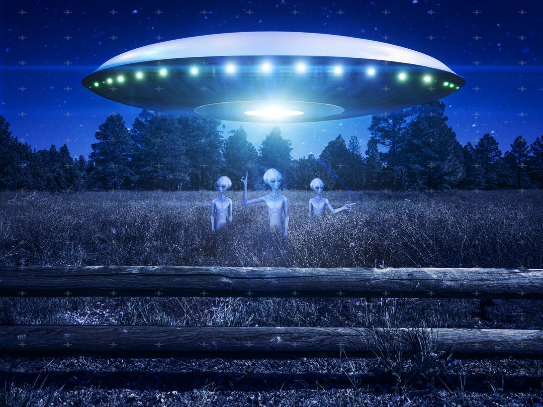 Aliens in a Forest Field - Poster on Museum-quality Matte Paper - Etsy