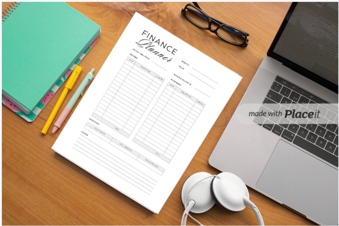 2024 Minimal Finance Planner One Page Downloadable - Etsy