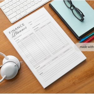 2024 Minimal Finance Planner One Page Downloadable - Etsy