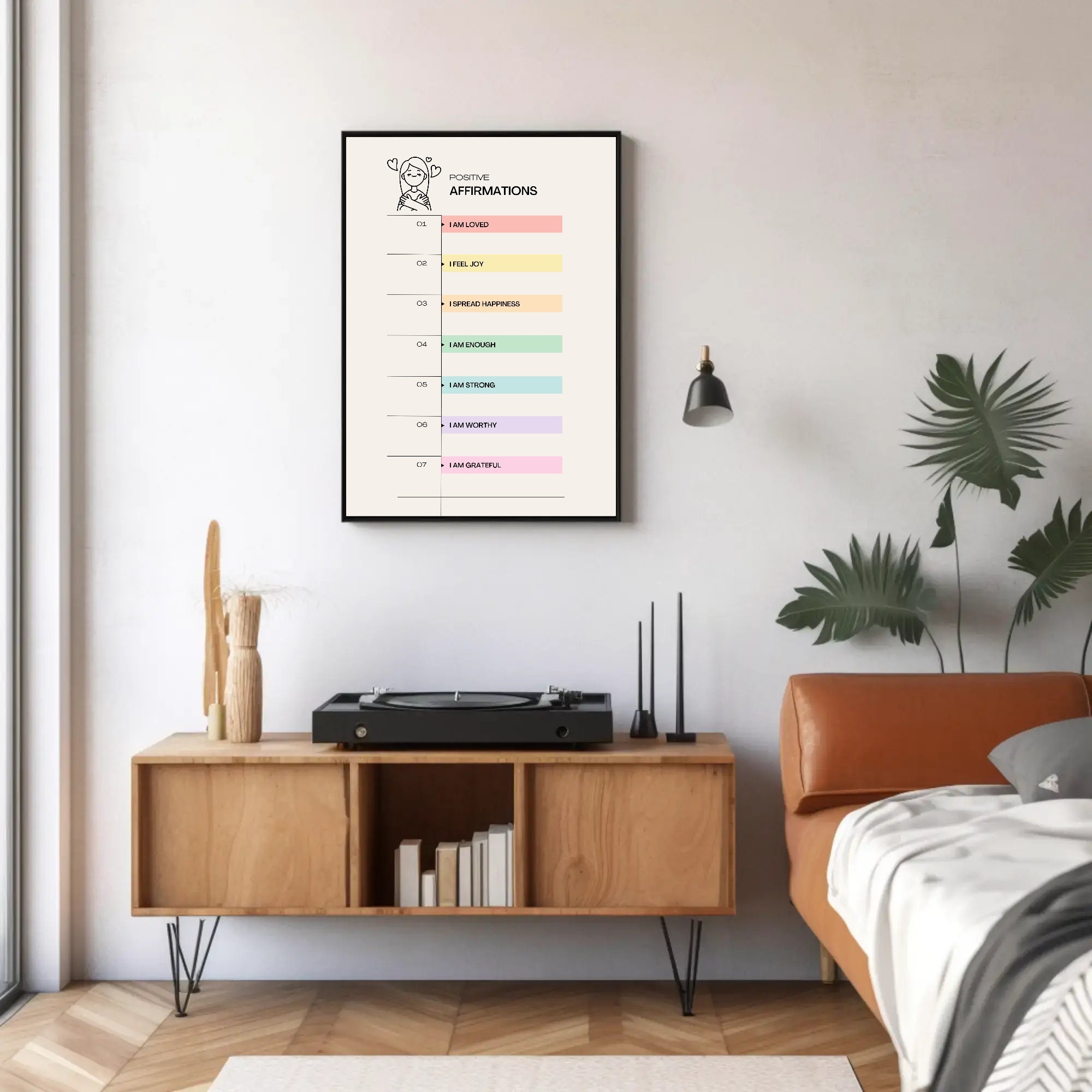 Positive Affirmation Digital Art Print Affirmation Art Self Affirmation ...