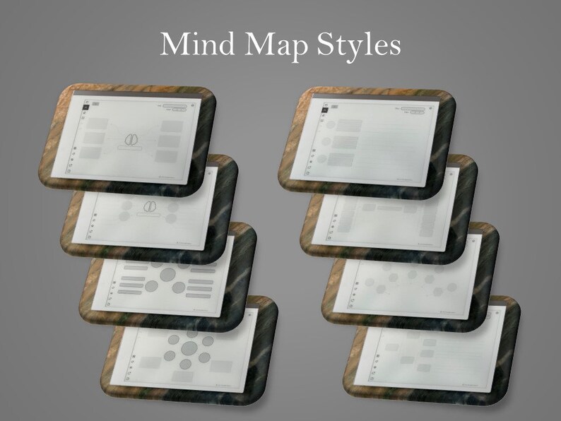 Mind Map Templates for Remarkable 2 - Etsy