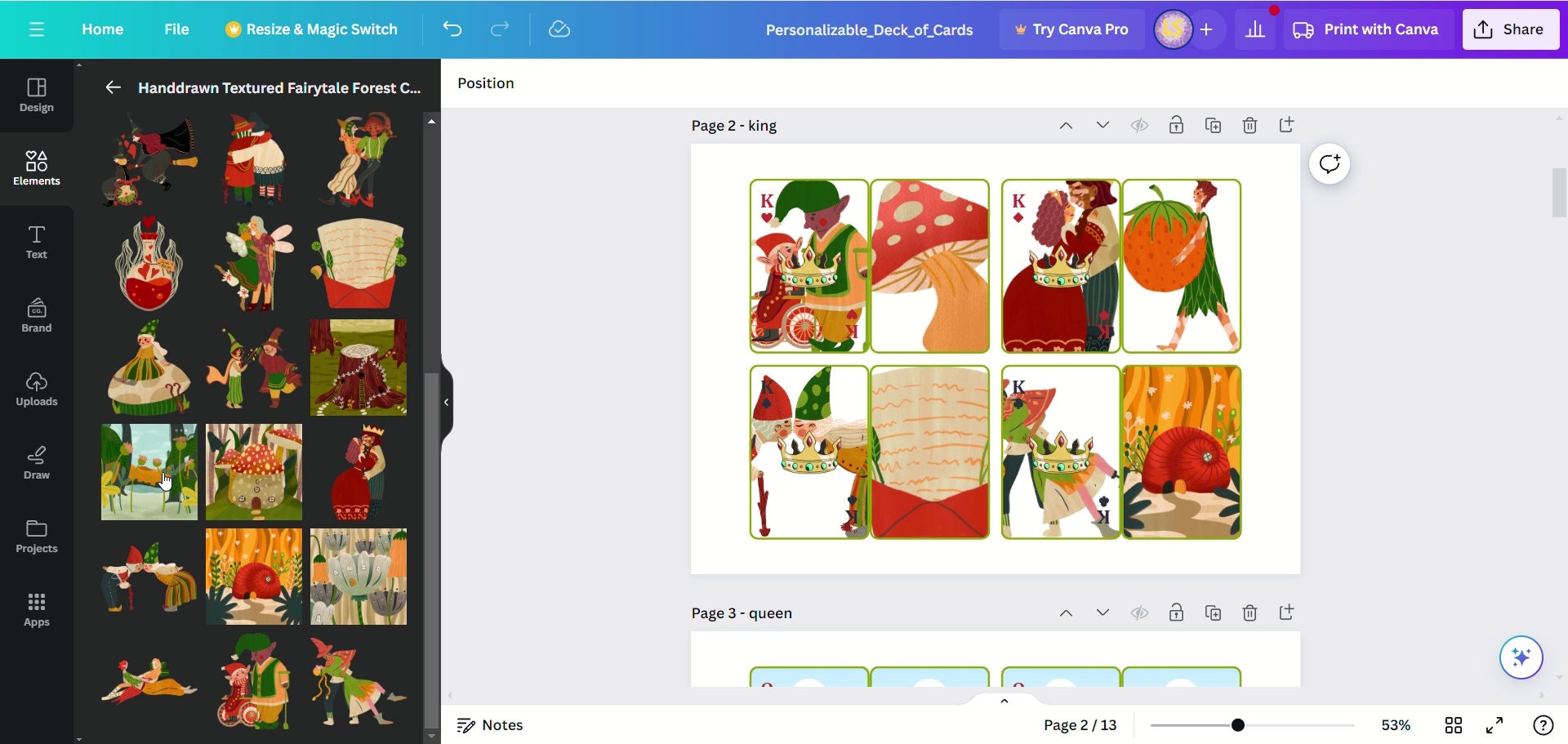 DIY Customizable Deck of Cards Template in Canva - Create Your Own ...
