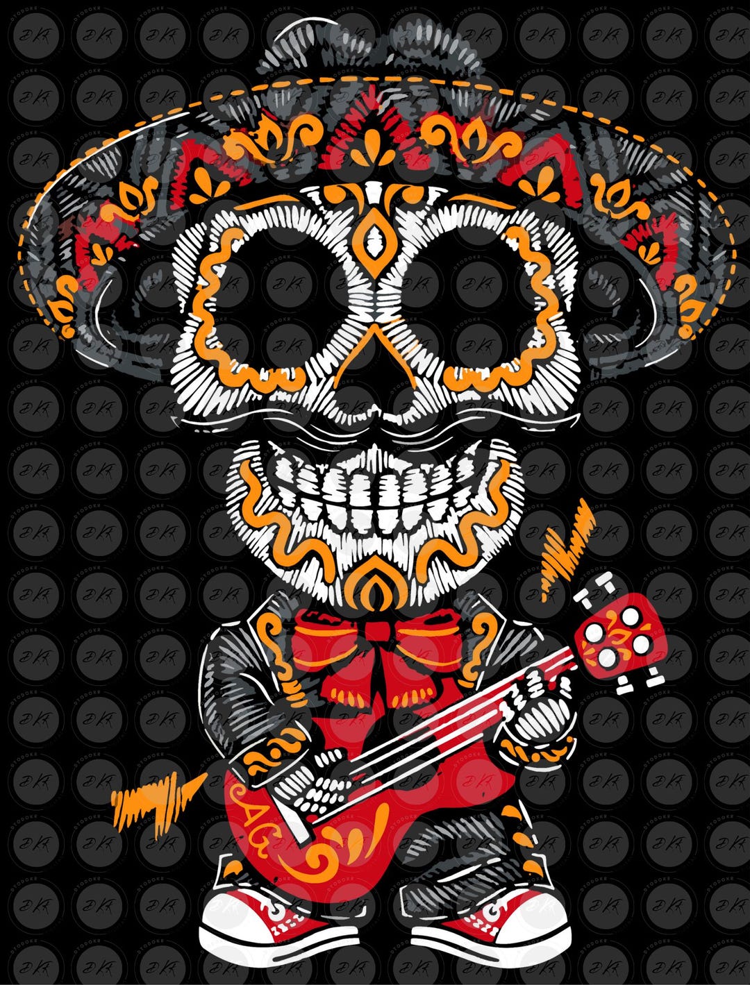 Charro Skull PNG - Etsy