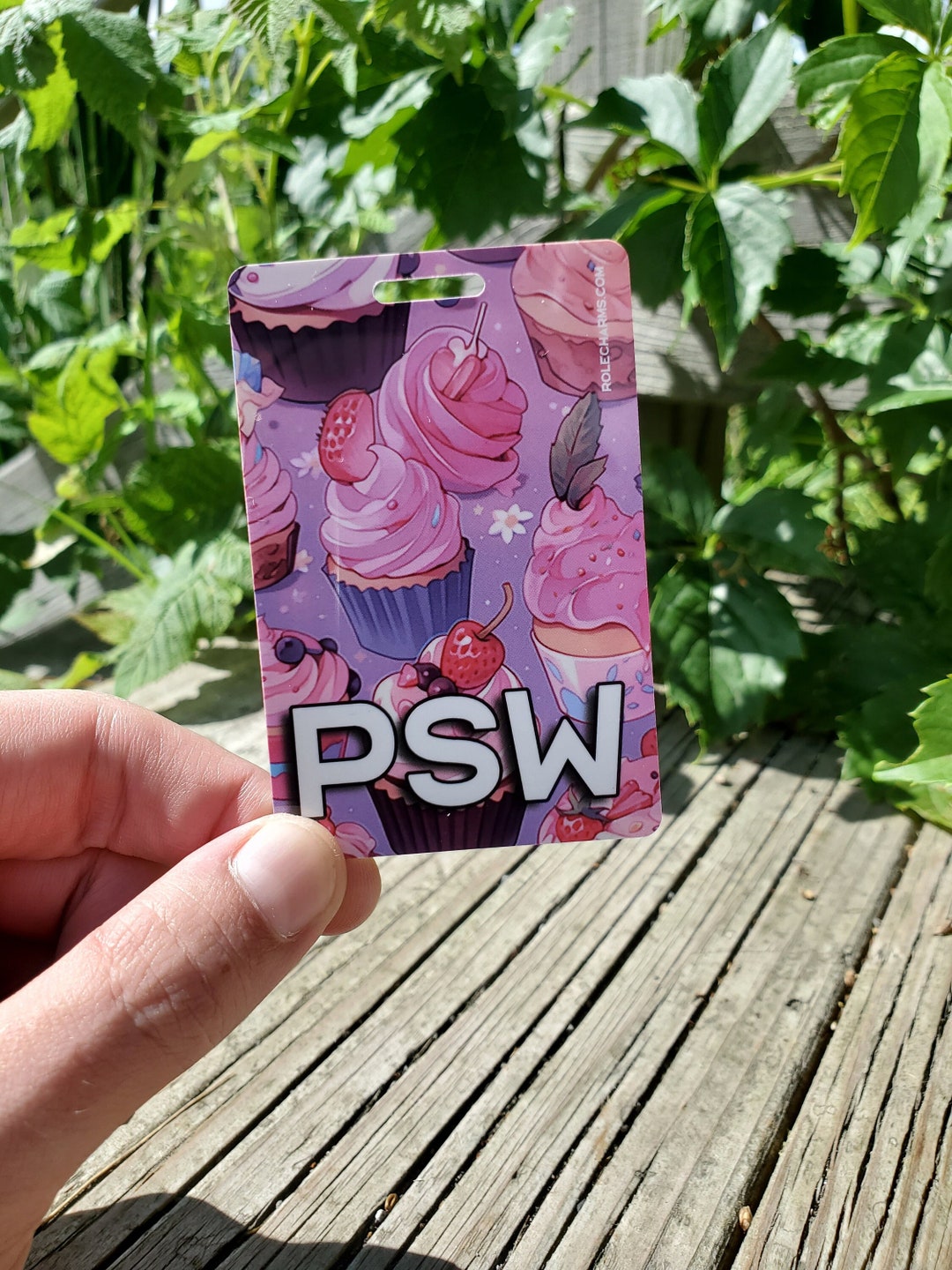 Cupcake Party (PSW) V1 - Role ID Badge for Horizontal ID, Personal ...