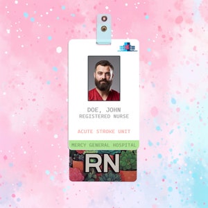 Succulent Garden (RN) - Role ID Badge for Vertical ID Badge, Registered ...