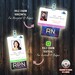 Succulent Garden (RN) - Role ID Badge for Vertical ID Badge, Registered ...