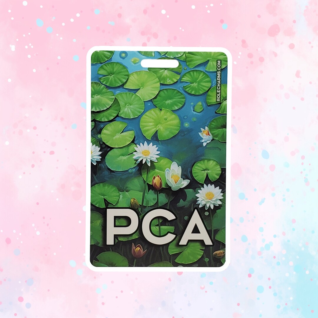Forest Lilies (PCA) - Role ID Badge for Horizontal ID Badge, Patient ...