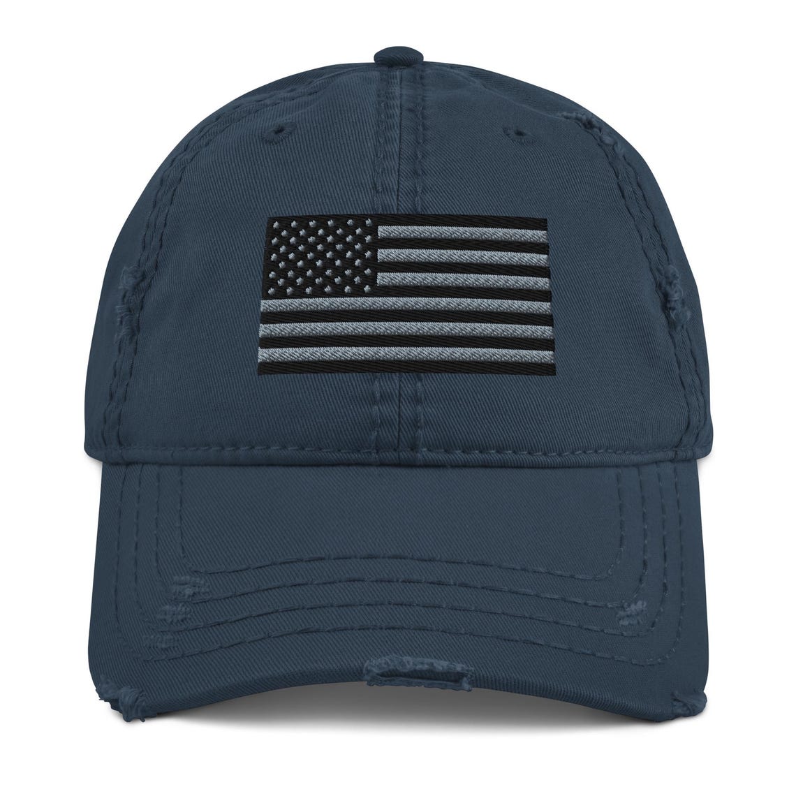 Embroidered Dark Black American Flag Ball Cap: Patriotic USA Hat - Etsy