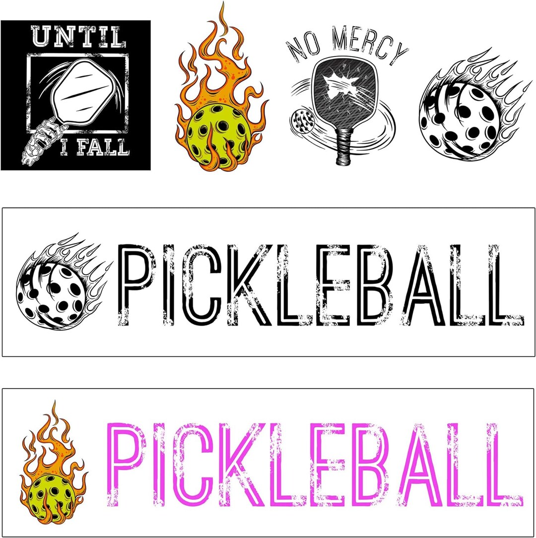No Mercy Pickleball Sticker Set High Quality Durable, Waterproof Vinyl ...