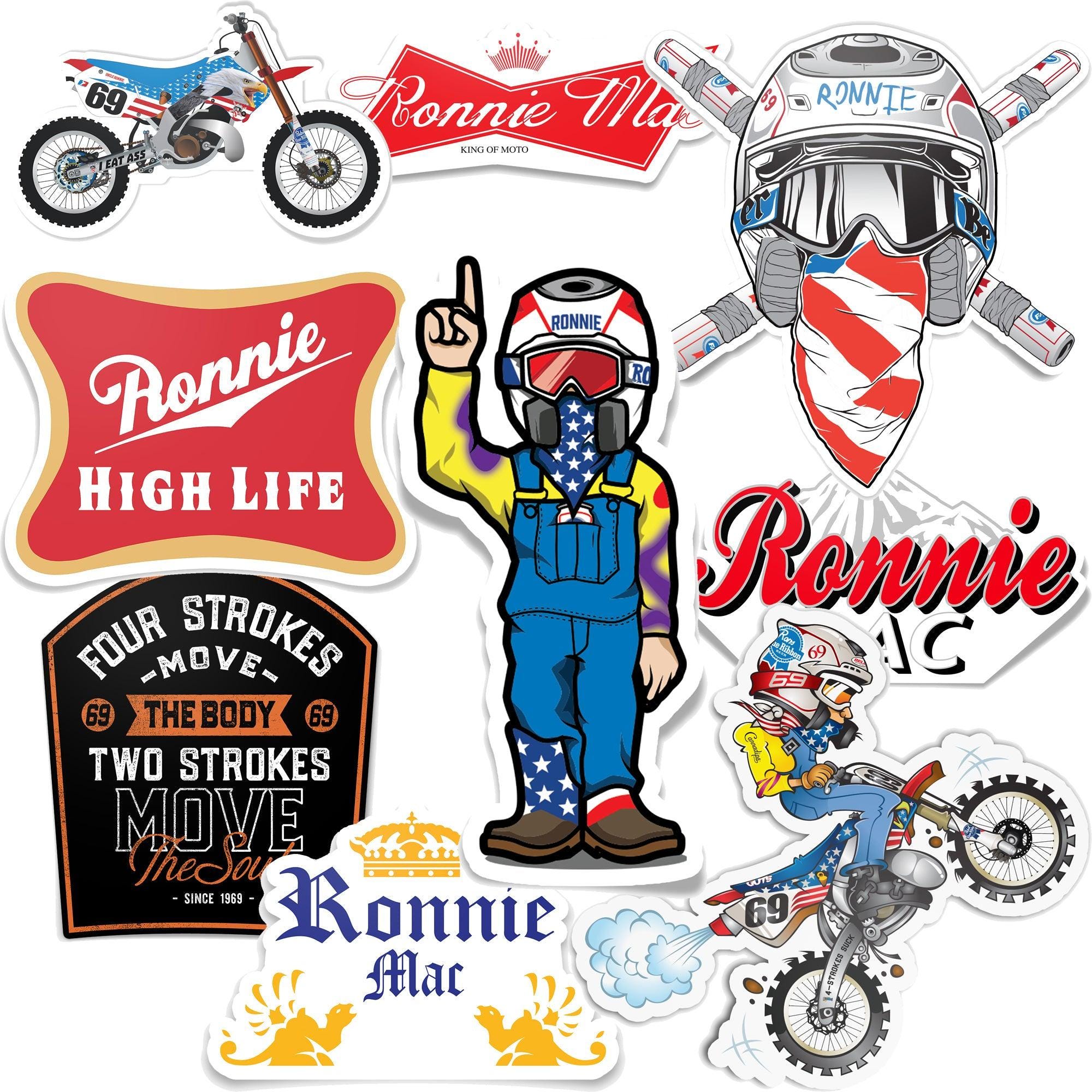 Ronnie Mac Xtreme 9 Sticker Pack - Etsy