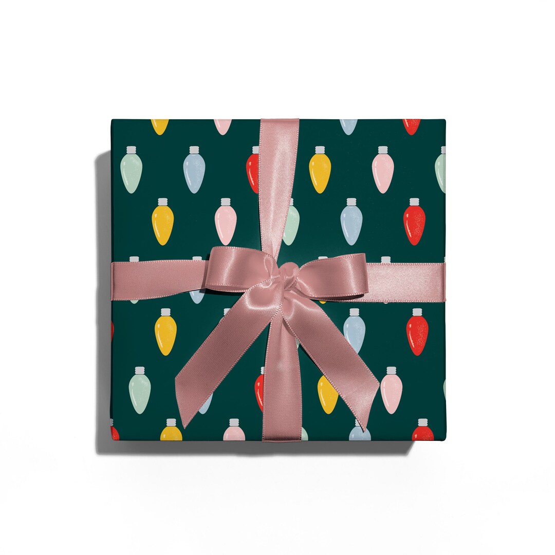 Merry & Bright Wrapping Paper - Etsy