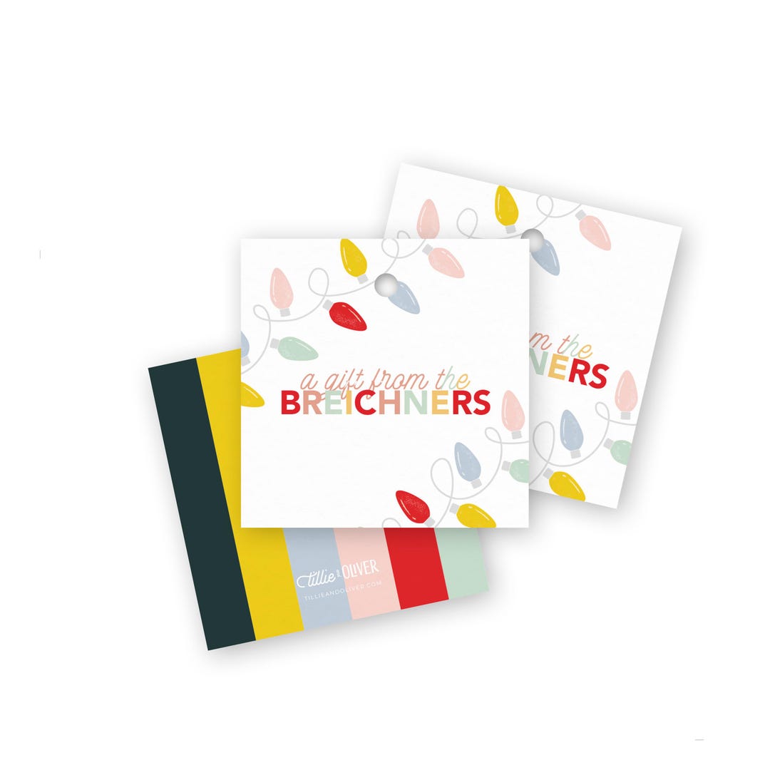 Tangle of Lights Gift Tags - Etsy