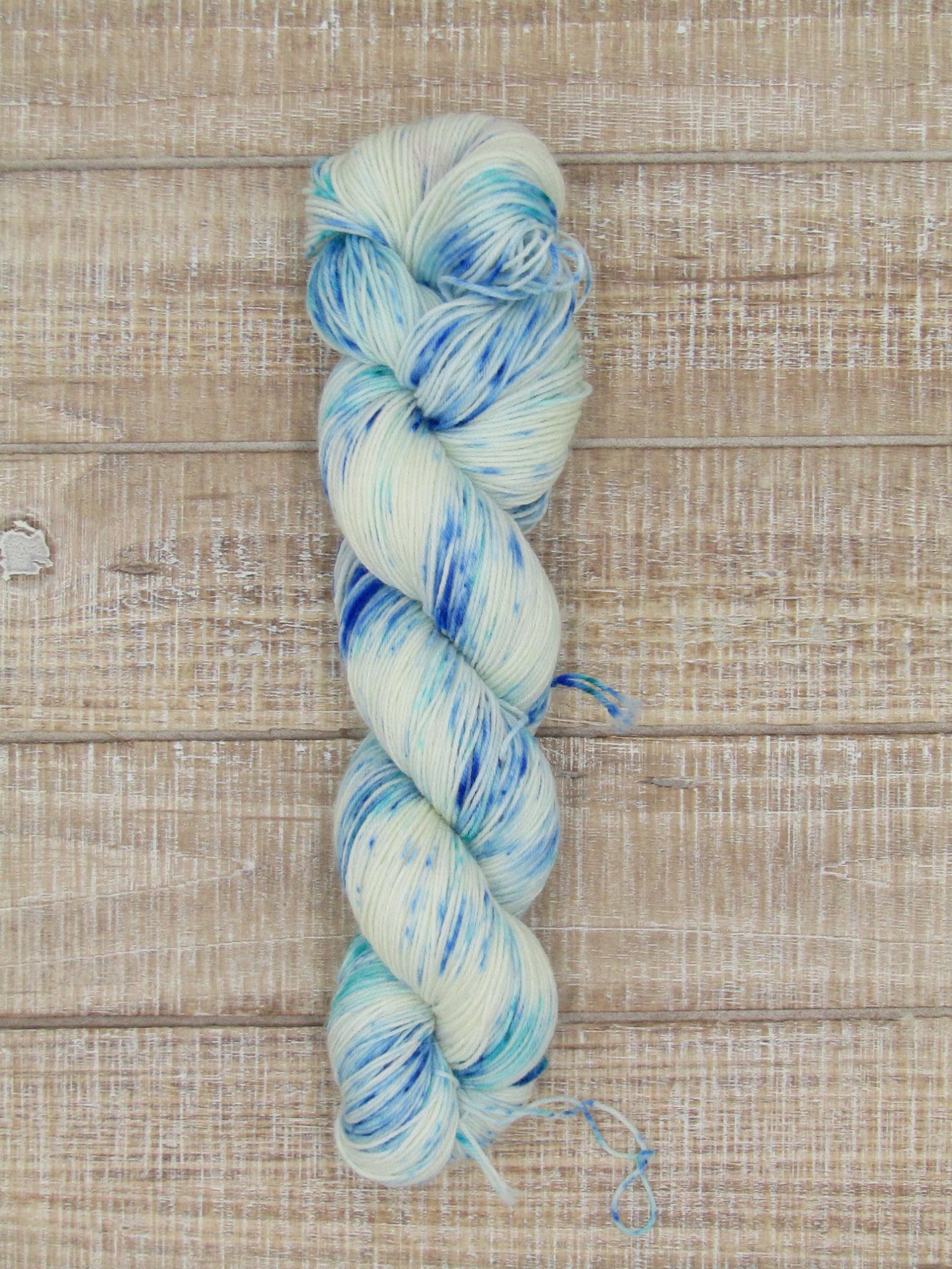 Snowflake - Blue Speckled Sock Yarn - Etsy