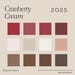2025 Cranberry Cream Paint Colour Palette | Benjamin Moore, Interior ...