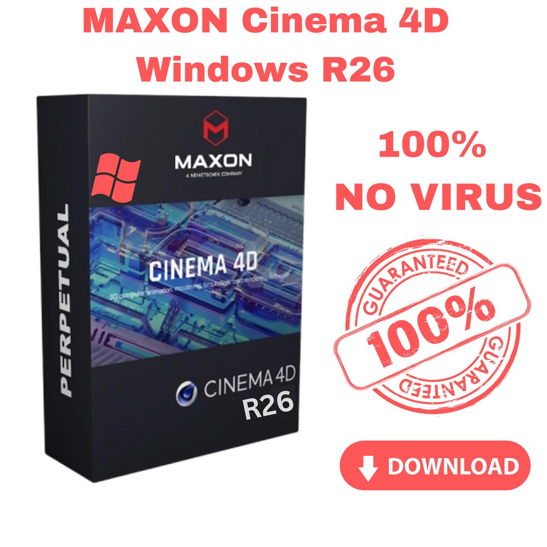 Maxon CINEMA 4D Studio R26 for Windows Full Version Lifetime Software ...