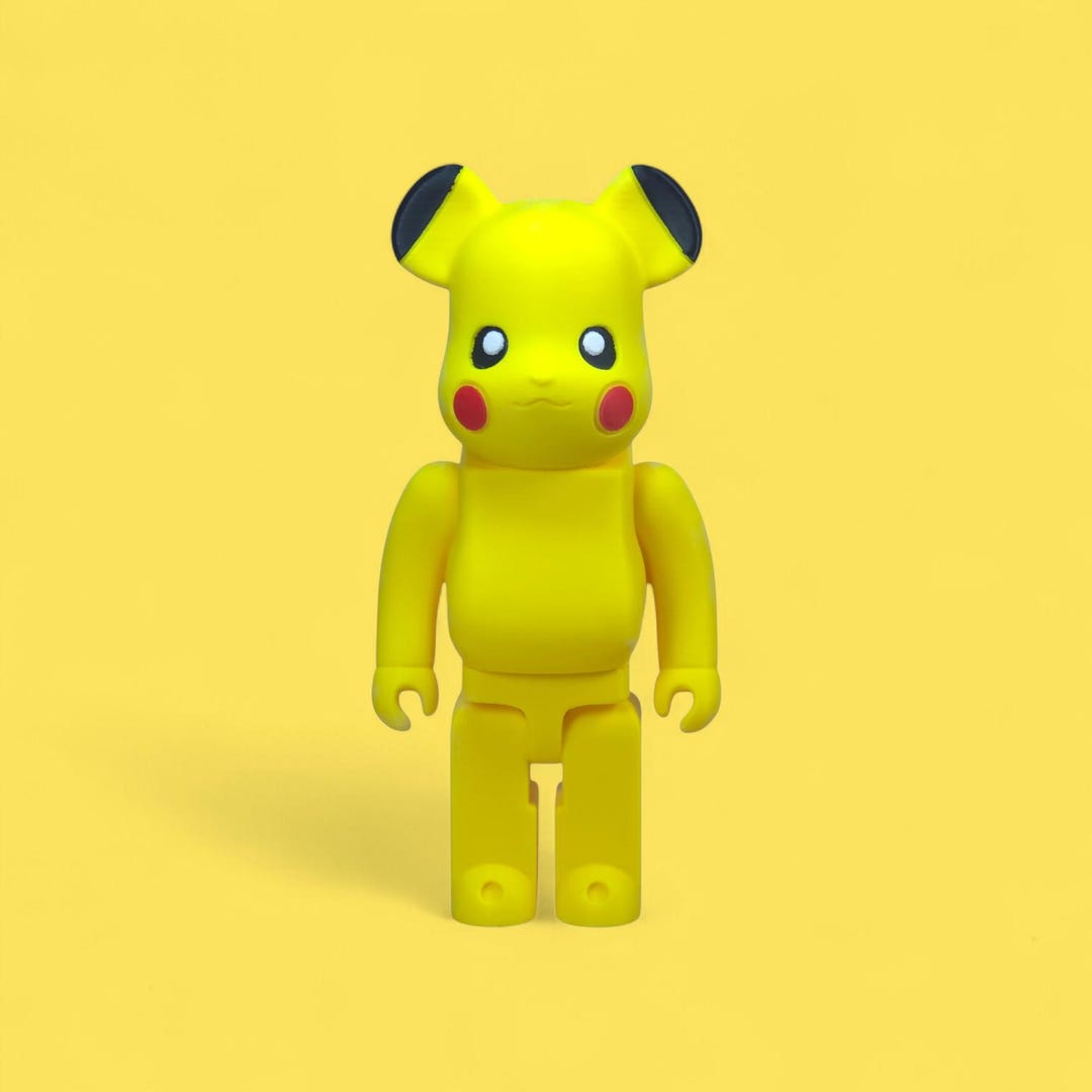 Pikachu X Bearbrick Inspired 3D Printed 8" Figure | Pokémon Fan Art ...