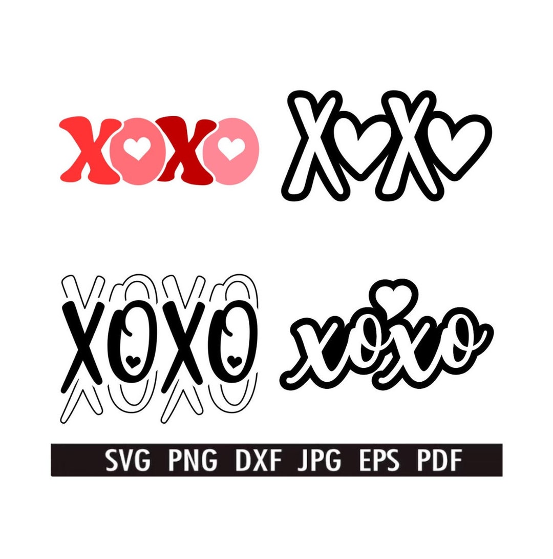 6 XOXO SVG, Valentine's Day Shirts Svg, Love Svg, Cute Valentines Svg ...