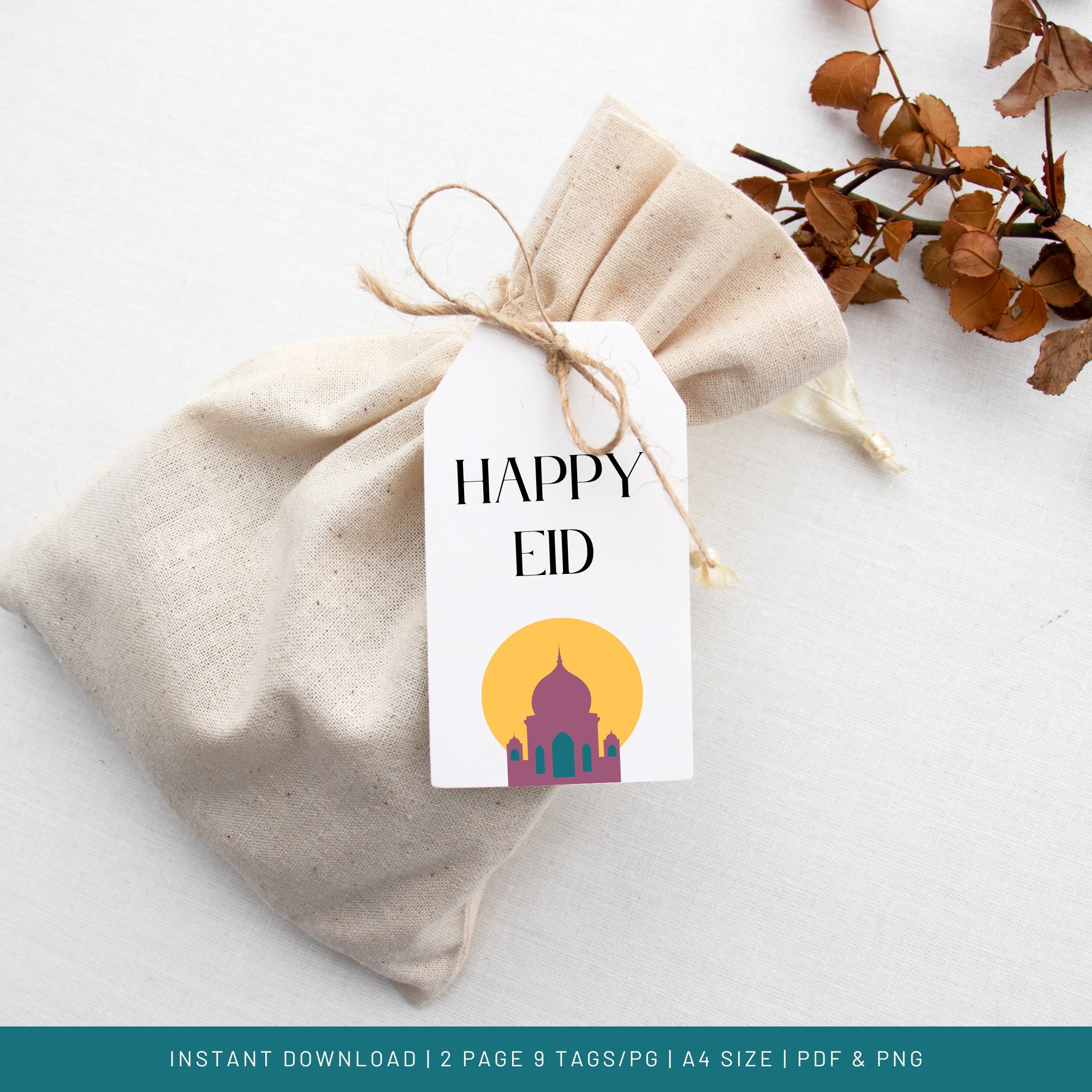 Ramadan and Eid Gift Tags Printable Instant Download Ramadan Mubarak ...