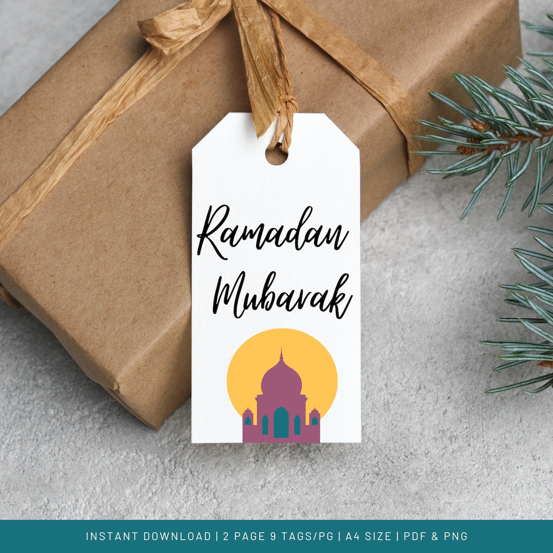 Ramadan and Eid Gift Tags Printable Instant Download Ramadan Mubarak ...