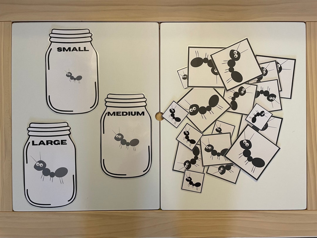 Ant Theme Size Sorting Activity - Etsy