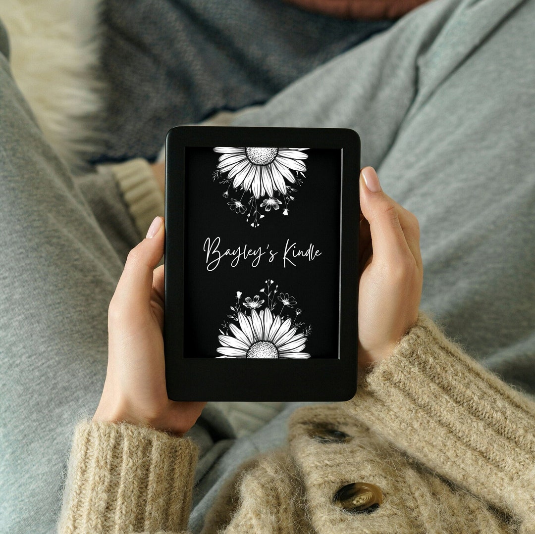 YOUR NAME Personalized Kindle Lock Screen, Sunflower Wallpaper for ...