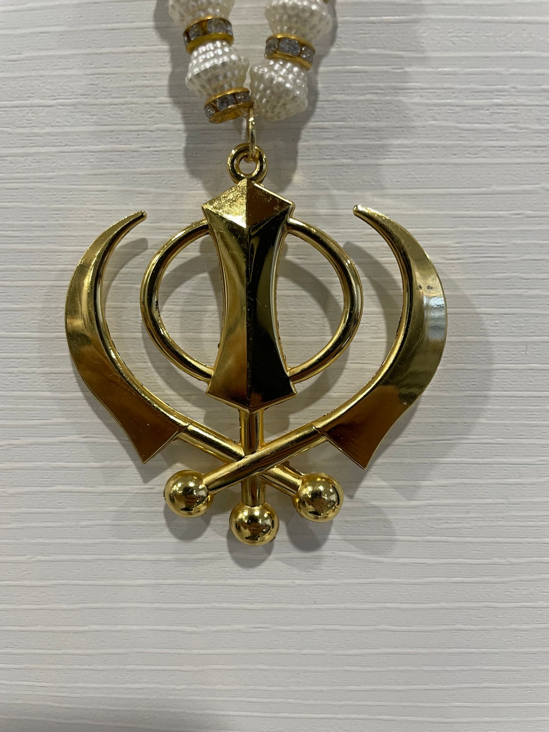 Stainless Steel Punjabi Sikh Kaur Singh Stunning Khanda Pendant Car ...