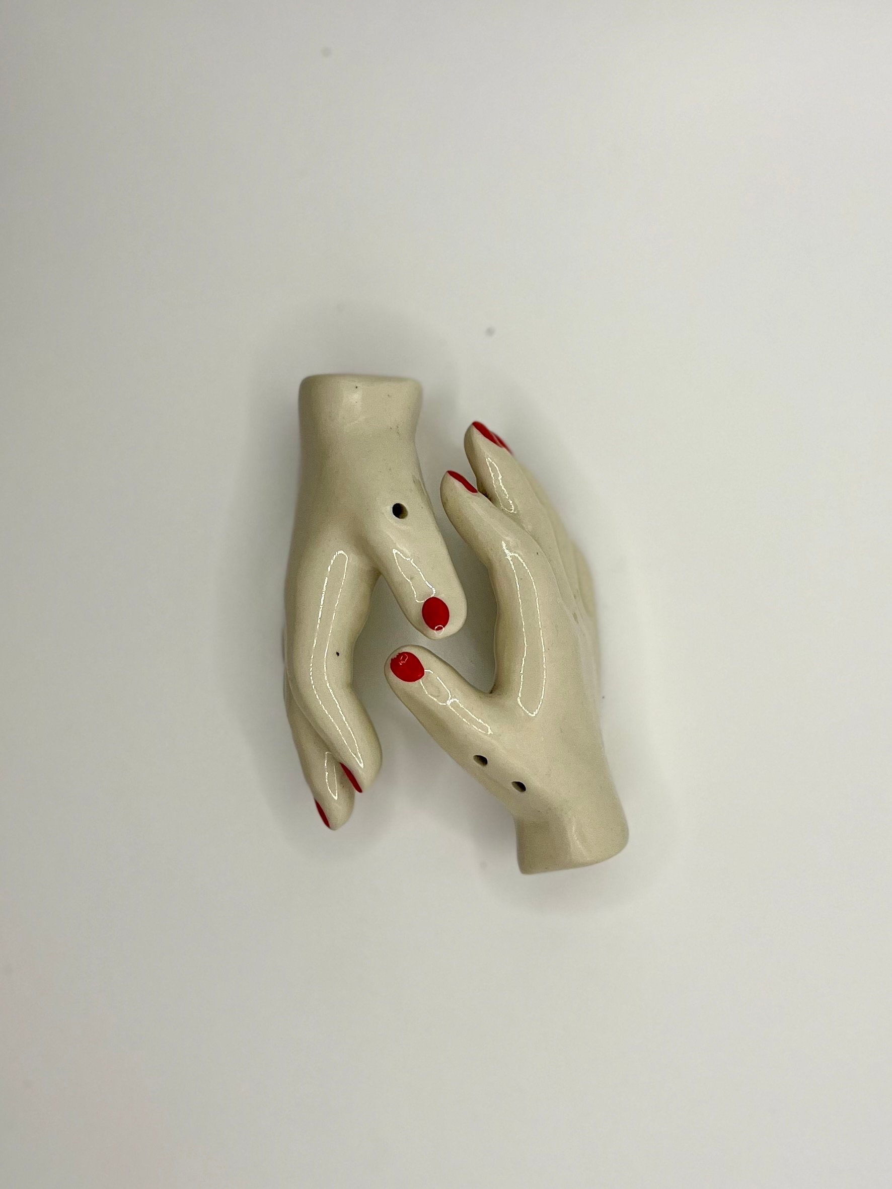 Vintage Salt & Pepper Shakers Clasping Hands Sasparilla Deco Designs ...