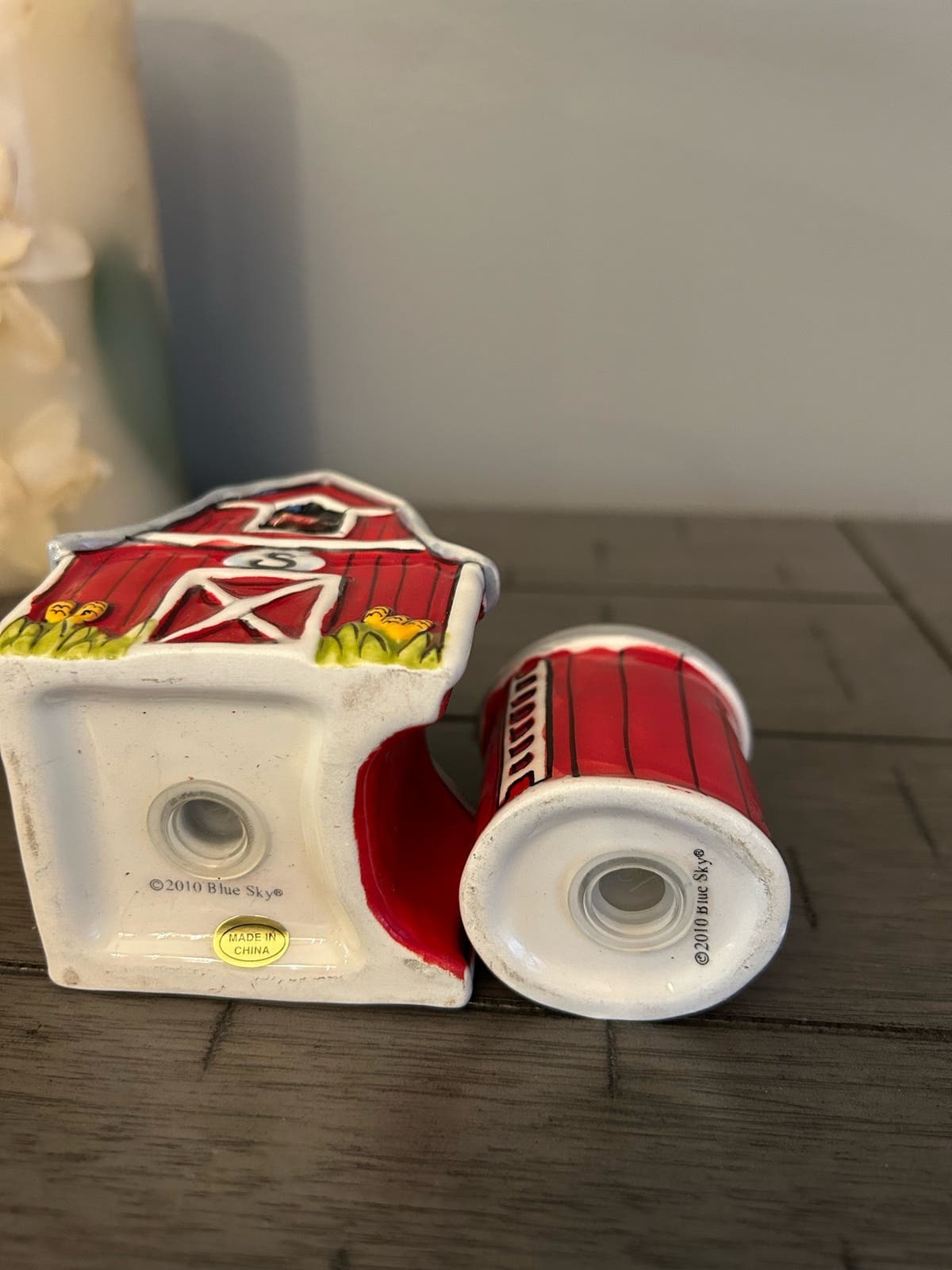 Vintage Ceramic Barn and Silo Salt and Pepper Shakers by Heather ...