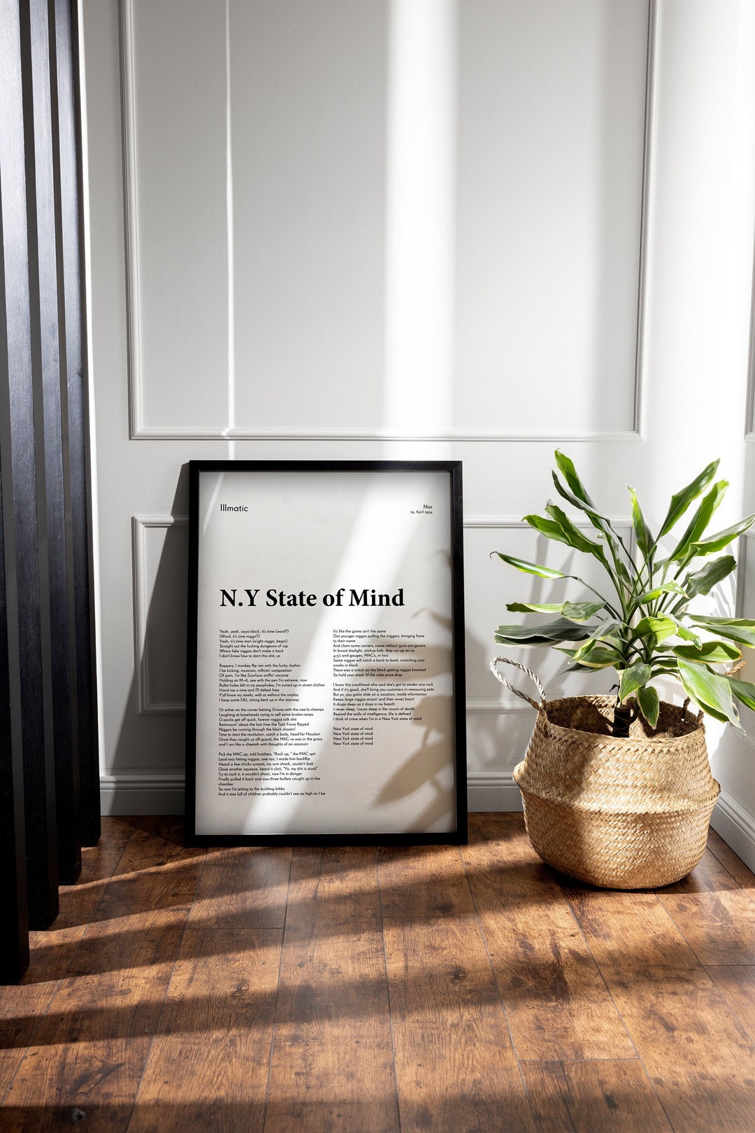 Nas N.Y. State of Mind Poster - Etsy