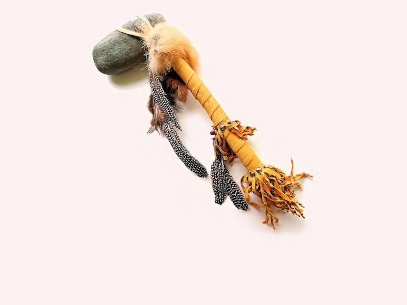 Native American Stone Tomahawk Wall Hanging, Southwest Tribal Artifact ...