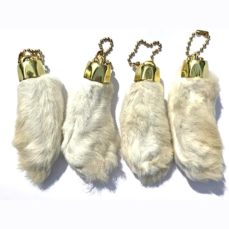 Rabbit Fur Bunny Keychain - Etsy